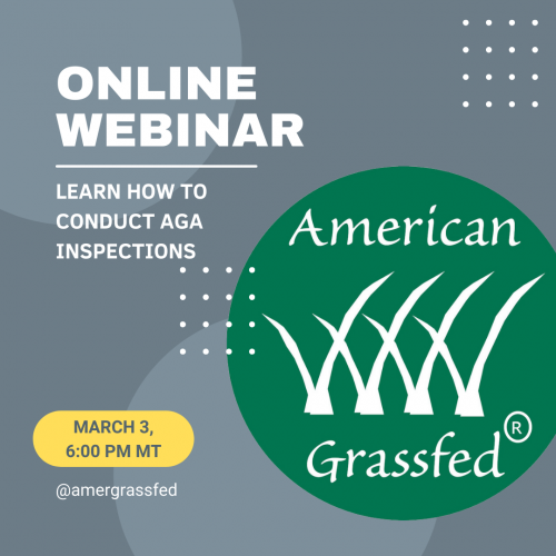 Learn How to Conduct an AGA Inspection Webinar - American Grassfed ...